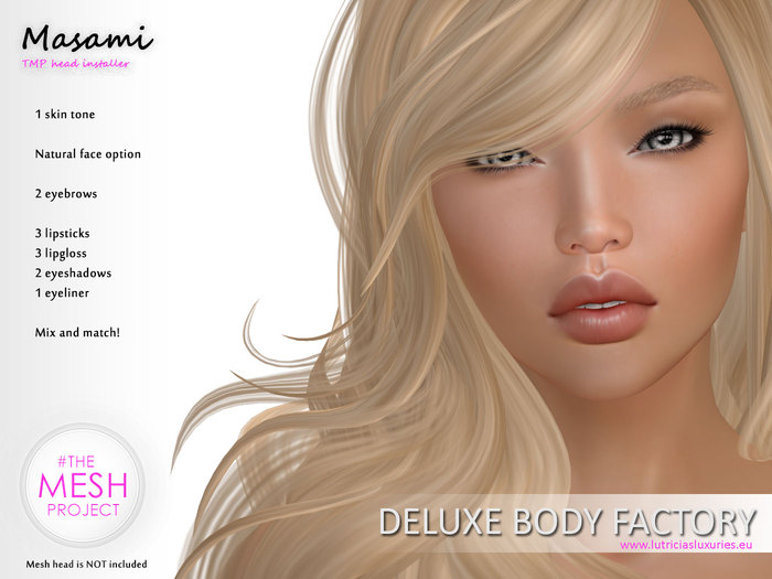 Second Life Marketplace - Asian skin Masami TheMeshProject head ...