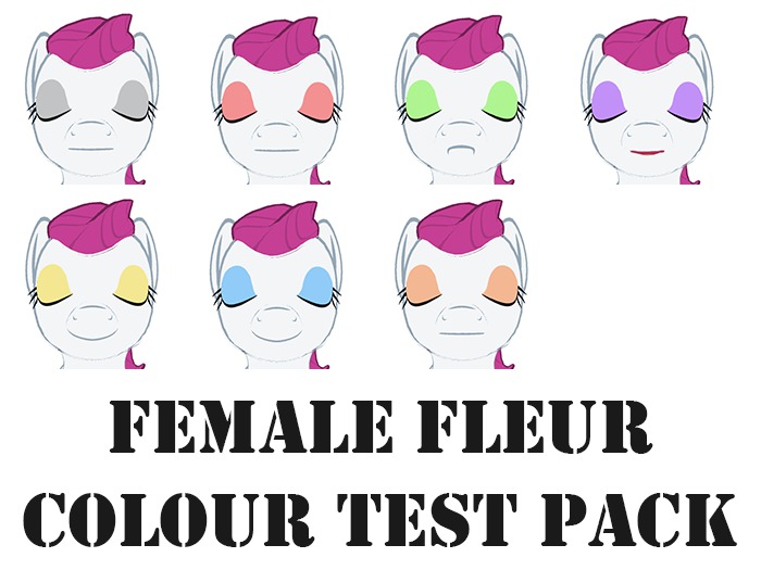 Second Life Marketplace - Dio's Female Fleur 7 Expression Colour Test Pack