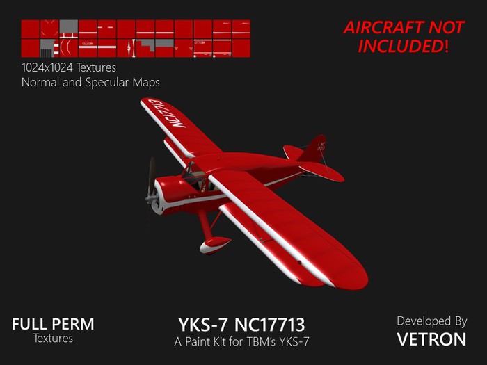 Second Life Marketplace - [Vetron] YKS-7 NC17713