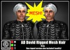 Second Life Marketplace - AD David Rigged Mesh Hair Grey
