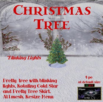 Second Life Marketplace - *EbE* Christmas Tree Blinking (Douglas fir ...