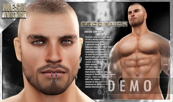 Second Life Marketplace - Demo BRODERICK MESH AVATAR BY TELLAQ