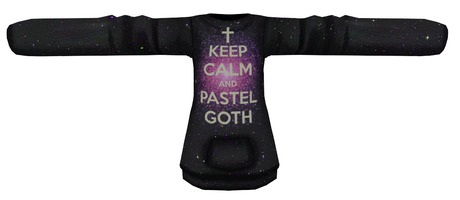 Second Life Marketplace - Keep Calm & Pastel Goth Hoodie Texture Mod