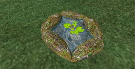Second Life Marketplace - Mesh Rock Pool With Animated Frog on Lily ...