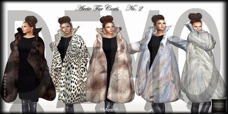 Second Life Marketplace - SAS - DEMO Arctic Fur Coats (Mesh)