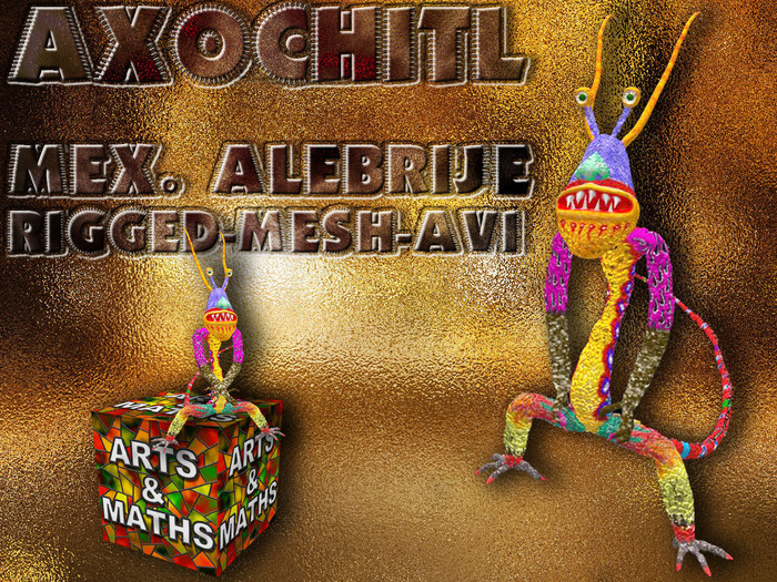 Second Life Marketplace - Alebrije Axochitl Avi Mesh (Unisex)