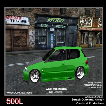 Second Life Marketplace - (OP) D2 Civic Hatchback