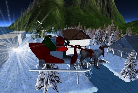 Second Life Marketplace - ANIMATED SANTA SLEIGH WITH 7 SIT AND SOUNDS