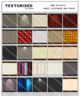 Second Life Marketplace - Texturized - Wall Textures big pack