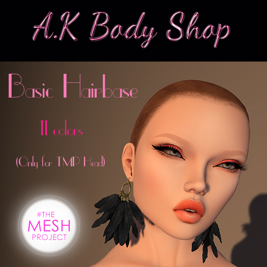 Second Life Marketplace - A.K BS Basic Hairbase - For TMP Head - Women