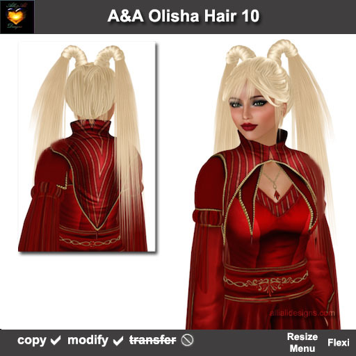 Second Life Marketplace - A&A Olisha Hair Platinum (Color 10). Long ...