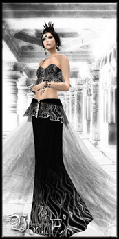 Second Life Marketplace - *VoguE* Avery Gown (Partial Mesh) Black