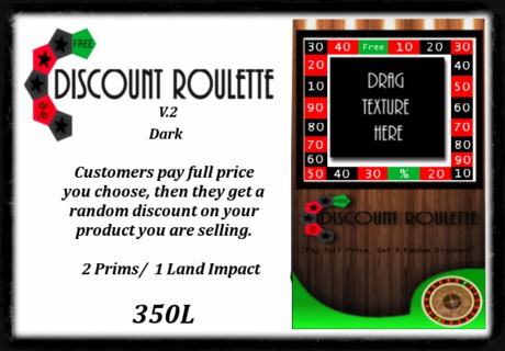 Second Life Marketplace - SMD ~ Discount Roulette ~ Dark ~ V.2