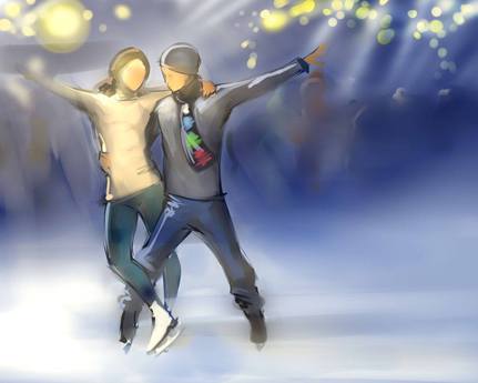 Second Life Marketplace - 1 Couples Skate Animation 10 Meter Radius