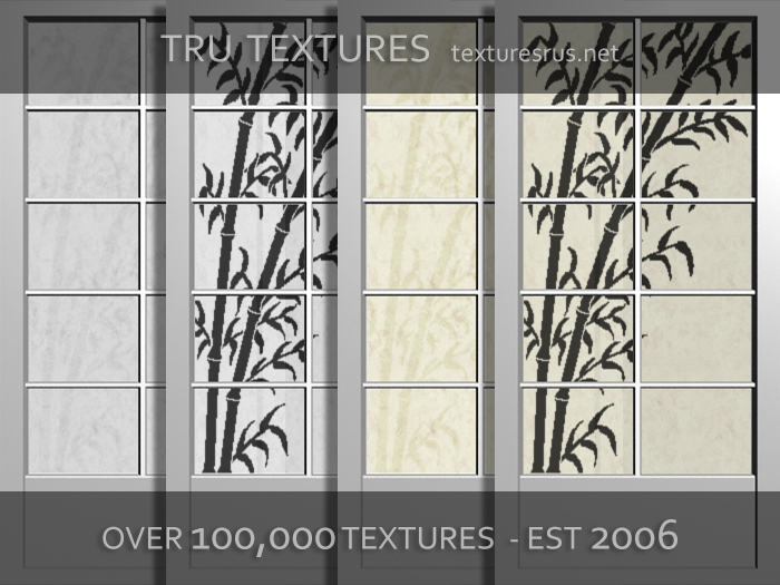 Second Life Marketplace - 24210: 12 x Japanese Shoji Opaque ...