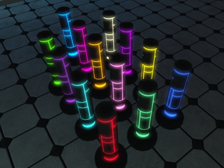 Second Life Marketplace - !{DiGi} Scifi Lamp Posts (Standard)
