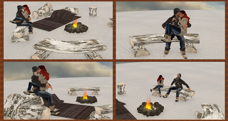 Second Life Marketplace - Cuddle Campfire - Winter Edition