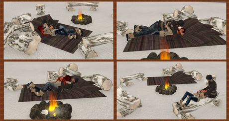 Second Life Marketplace - Cuddle Campfire - Winter Edition