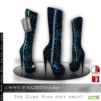 Second Life Marketplace - BodyCult MESH Studded Boots Cube Fatpack FREE