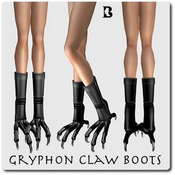 Second Life Marketplace - Blackburns R-Mesh Gryphon Claw Boots