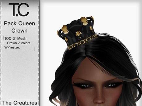 Second Life Marketplace - *T.C* Pack Queen Crown (wear)