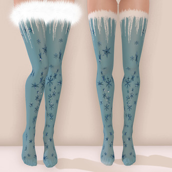 Second Life Marketplace - AVICANDY Snowflake Stockings - Cherry