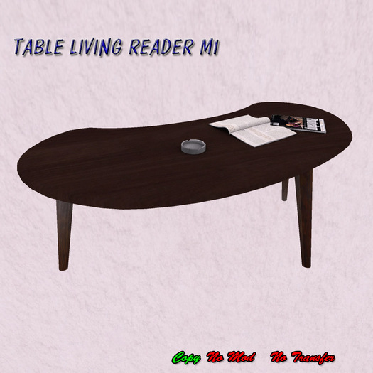 Second Life Marketplace - TABLE READER LIVING ROOM SET M1