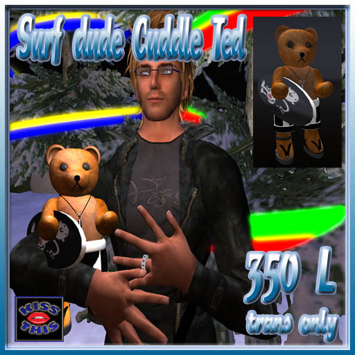 Second Life Marketplace - Surf dude Cuddle Ted *boxed*