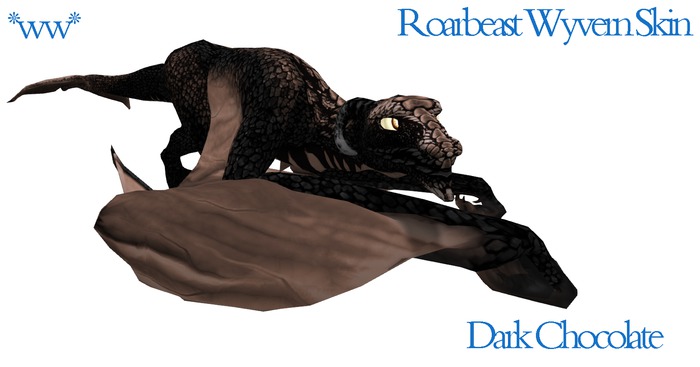 Second Life Marketplace - Roarbeast Wyvern Dark Chocolate Skin