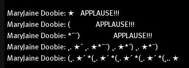 Second Life Marketplace - ASCII Art Applause 3 Chat art gesture