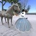Second Life Marketplace - Chrismas Ball Gown Baby Blue Viss ((Bagged))