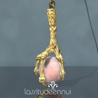Second Life Marketplace - lassitude & ennui Bird of prey necklace DEMO