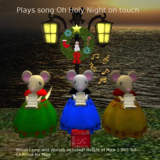 Second Life Marketplace - **Q** Mice with sheet music singing OH Holy ...