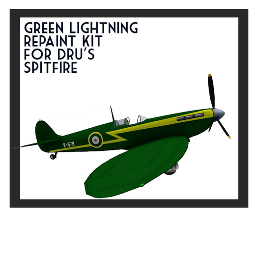 Second Life Marketplace - Green spitfire repaint kit