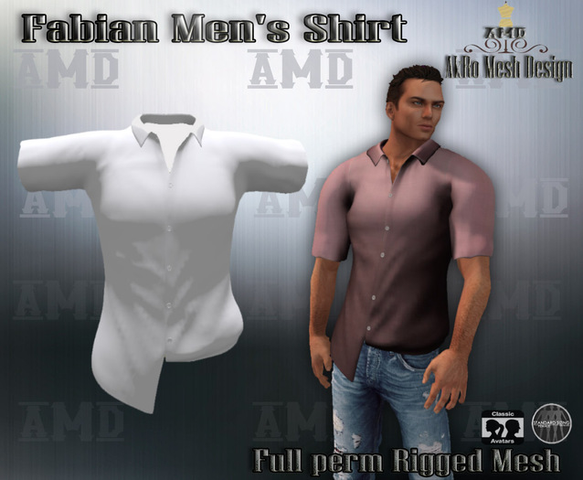 Second Life Marketplace - Fabian Men's Shirt_AMD
