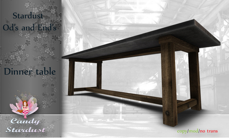 Second Life Marketplace - STARDUST DINING TABLE 1 PRIM