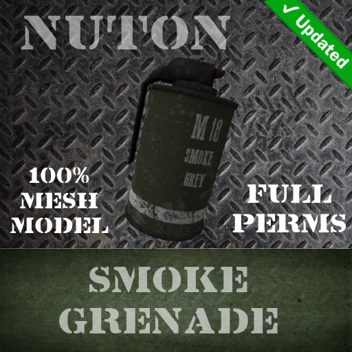 Second Life Marketplace - [Nuton] Smoke Grenade Full Perms Mesh Model