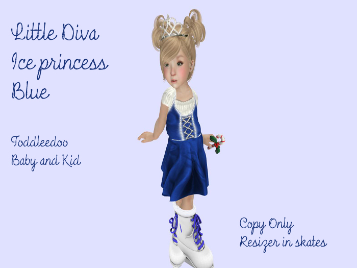 Second Life Marketplace - Ice Skating Princess Blue~By Little Diva~