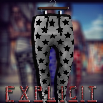 Second Life Marketplace - White Basic Star Sweat Pants