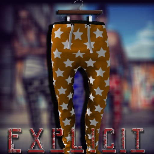 Second Life Marketplace - Orange Basic Star Sweat Pants