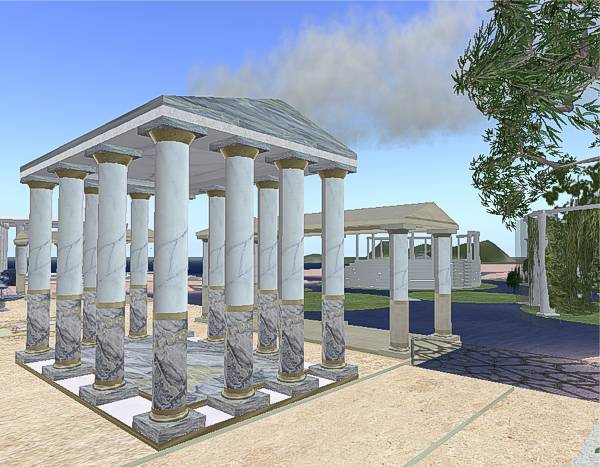 Second Life Marketplace - Greek temple in the ancient style ...