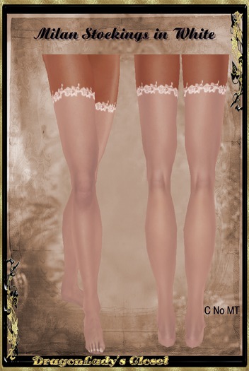 Second Life Marketplace Milan Stockings In White