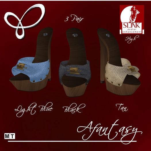 Second Life Marketplace - 3 pr. AFantasy High SLINK 'Damme' Retro ...