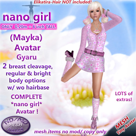 Second Life Marketplace - ND/MD nano girl (Mayka gyaru) - complete tiny ...