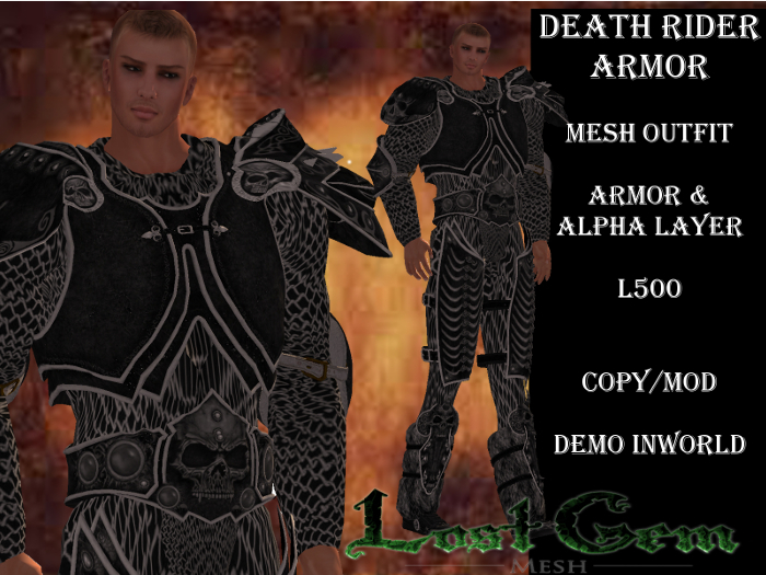 Second Life Marketplace - :::Death Rider Armor:::