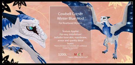 Second Life Marketplace - [CC] - Winter Blue Wyvern Mod