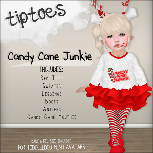 Second Life Marketplace - . tiptoes - Candy Cane Junkie