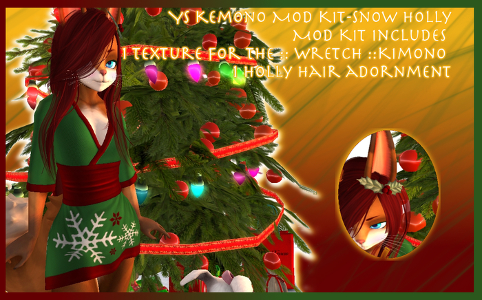 Second Life Marketplace - YS Kemono Mod Kit-Snow Holly