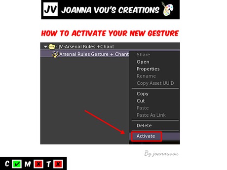 Second Life Marketplace - ::JV::Arsenal Rules + Chant-Text & Sound Gesture