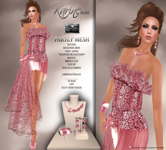 Second Life Marketplace - Collection MOREA STYLE MESH *KARINE - ROSE*